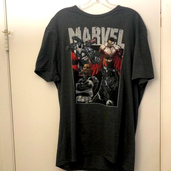 Marvel | Shirts | Marvels Classic Black Superheroes Gray Xl Tee Shirt ...